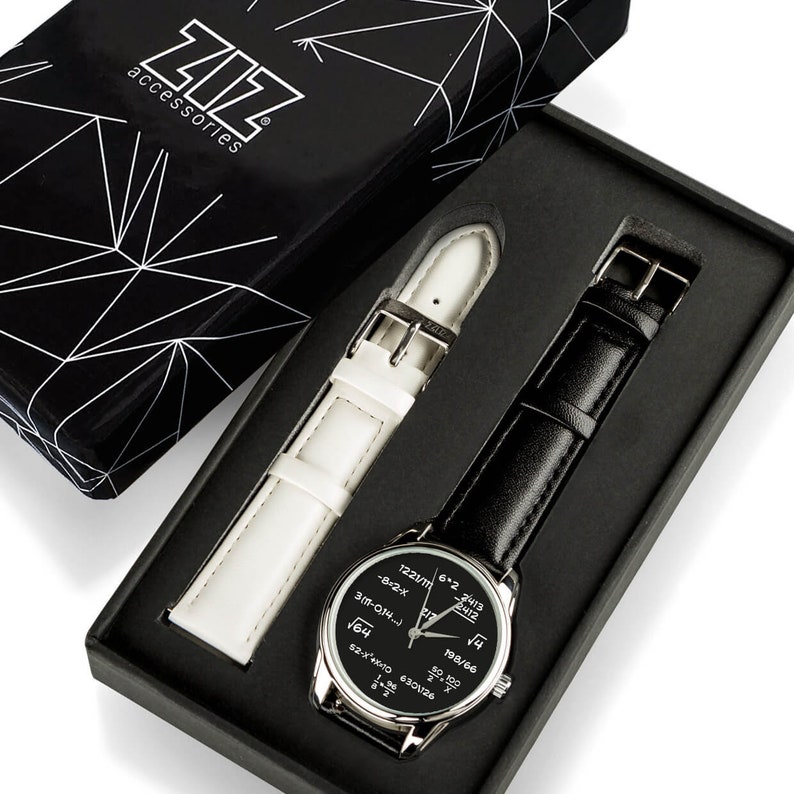 Math Watch / Math Gifts/ Men's Watch/ Men Gift Watches/ Math Teacher ...