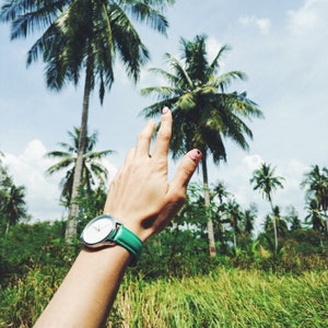 Turquoise Classic Watch/ White Turquoise Watch/ Simple - Etsy