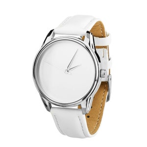 Dark Blue Classic Watch/ White Blue Watch/ Simple Dark Blue Watch ...