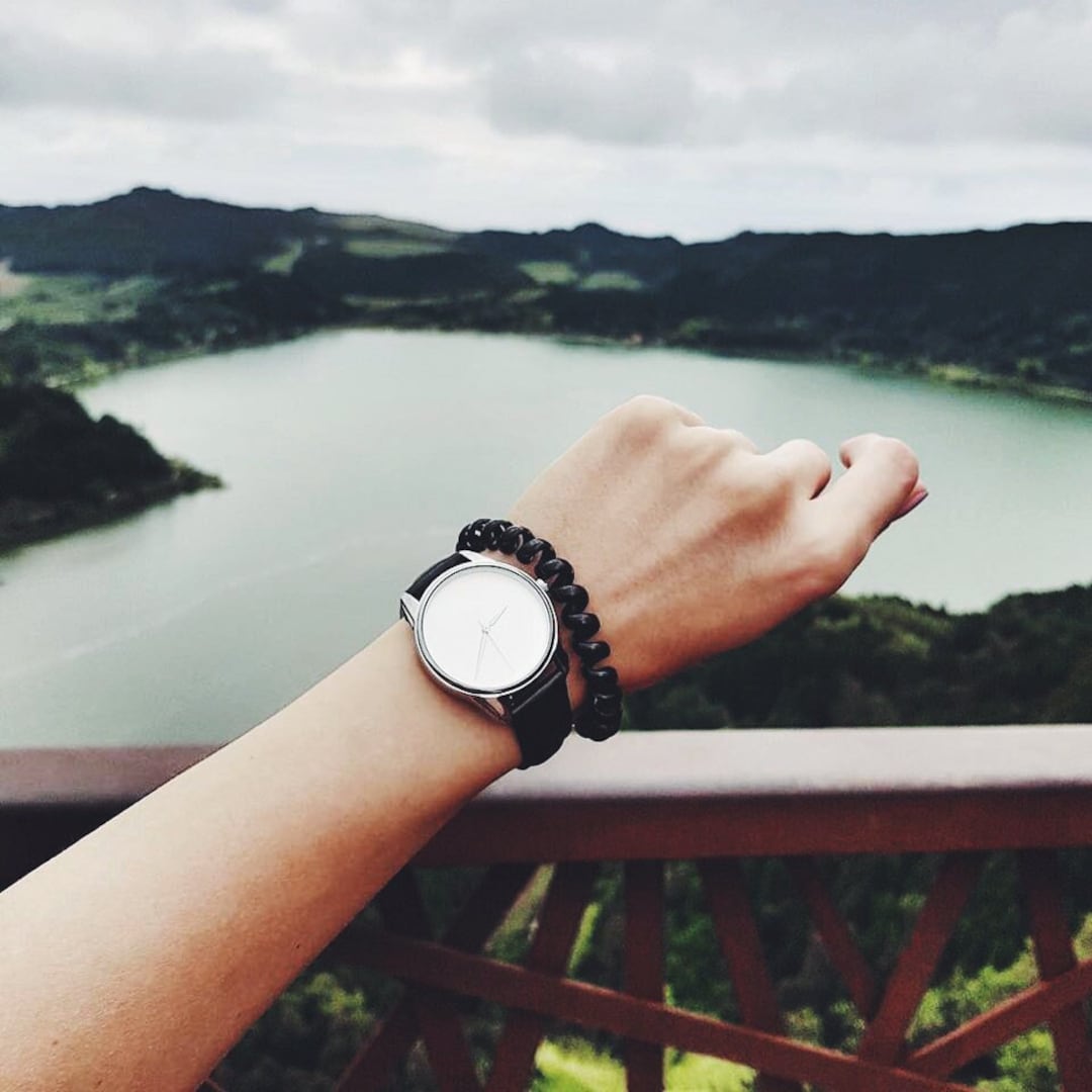 Black Classic Watch / Simple Black Watch/ Black White Classic Watch ...