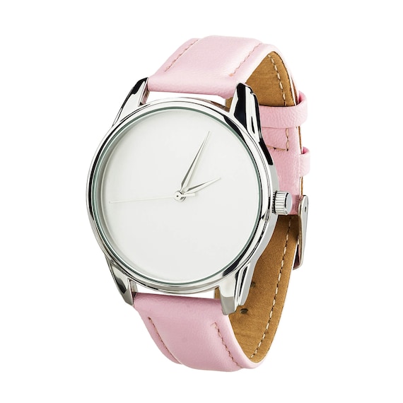 Light Pink Classic Watch / Simple Pink Watch/ Baby Pink | Etsy