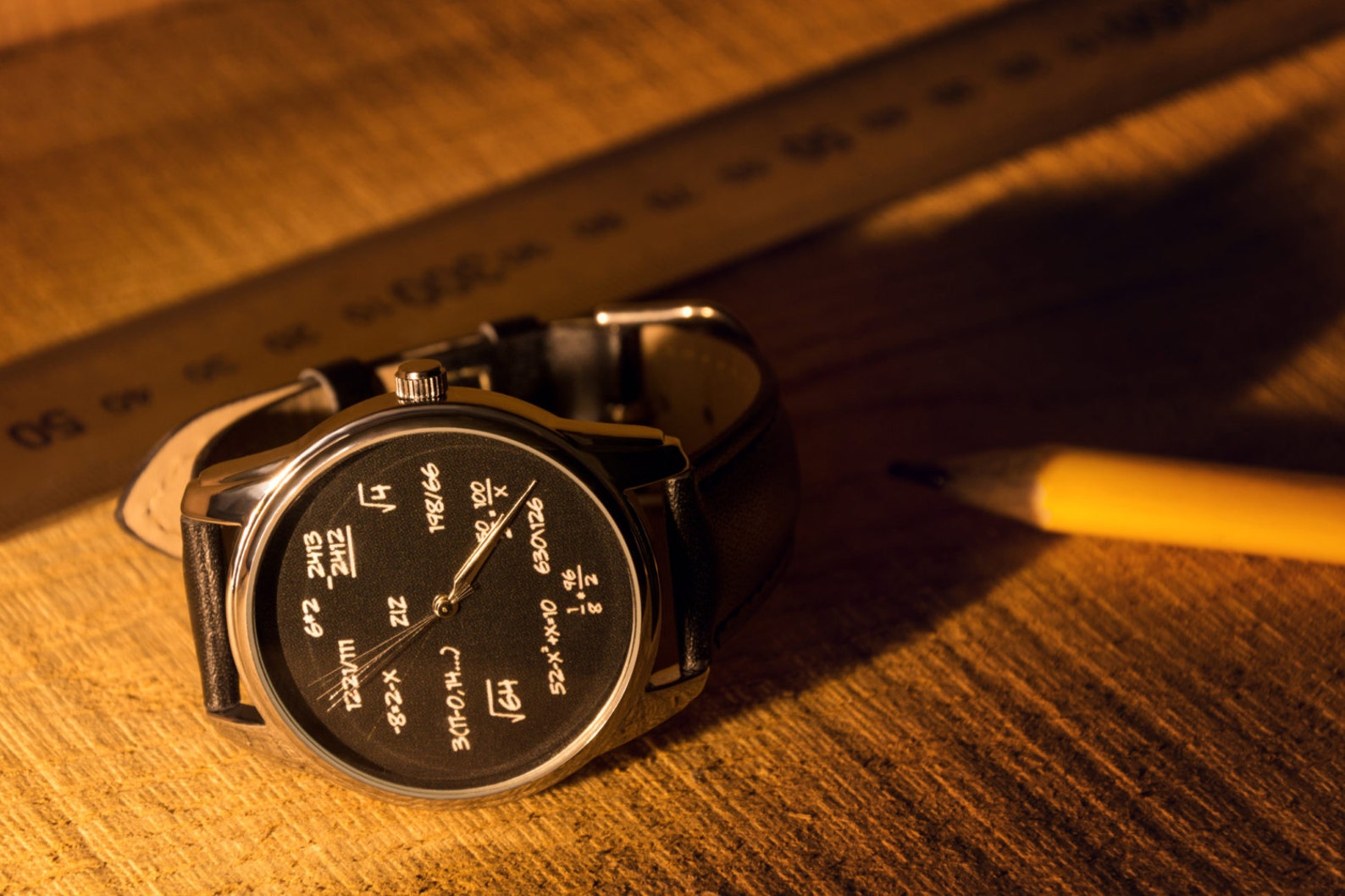 Math Watch / Math Gifts/ Men's Watch/ Men Gift Watches/ - Etsy