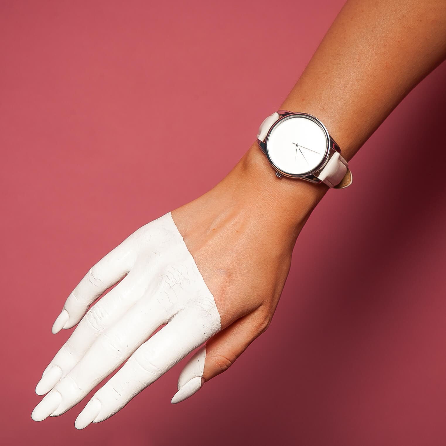 White Classic Watch / Simple White Watch/ Black White Classic - Etsy