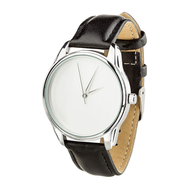 White Classic Watch / Simple White Watch/ Black White Classic - Etsy