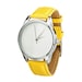 Yellow Classic Watch/ Yellow Strap Watch/ White Yellow Watch/ Simple ...