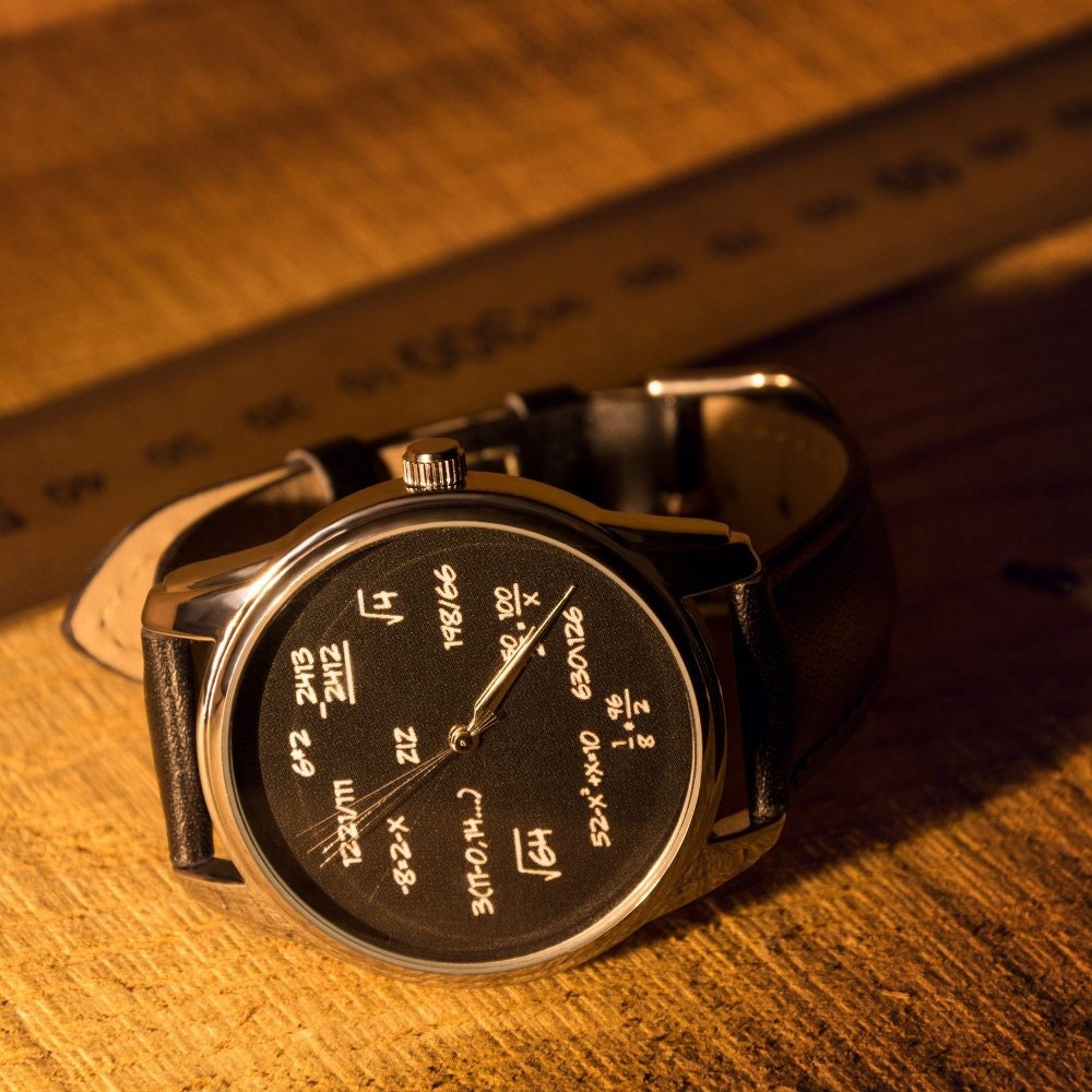 Math Watch / Math Gifts/ Men's Watch/ Men Gift Watches/ Math Teacher ...