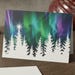 Northern Lights Aurora Borealis Card - Etsy