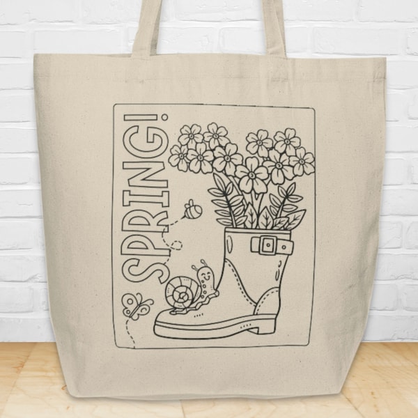Color Your Own Bag Kids - Etsy