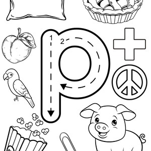 Phonics Handwriting & Coloring Pages - Get Kindergarten Ready! - Etsy