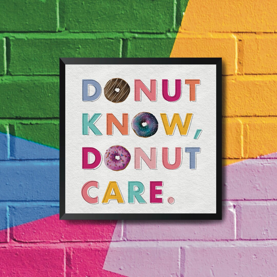 8x8 Original Donuts Art Print, Bakery Art Print, Gift for Baker, Sweet ...