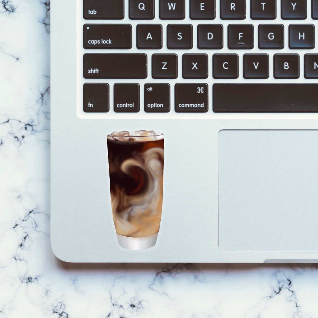 Iced Coffee Sticker | Weatherproof Vinyl Sticker | Laptop Sticker ...