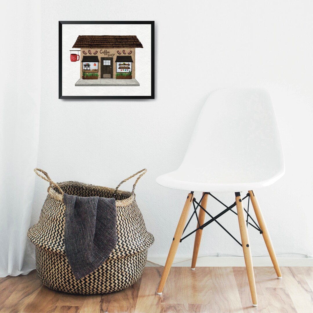 Original 8x10 Coffee Shop Art Print, Coffee Cafe Art Print, Gift for Coffee Lover, Wall Art ...