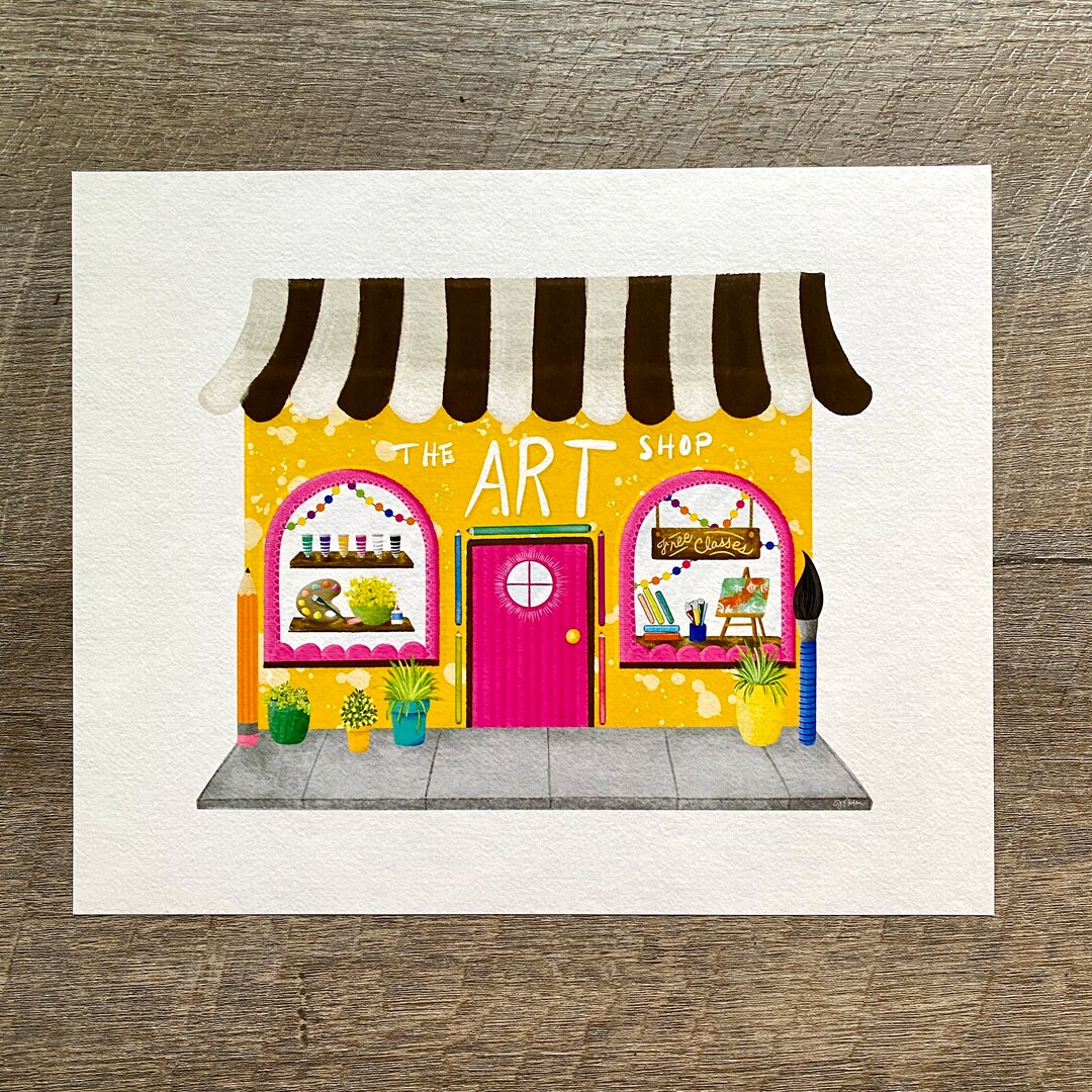 Original Art Print, 8x10 Art Shop Art Print, Artist Art Print, Gift for ...