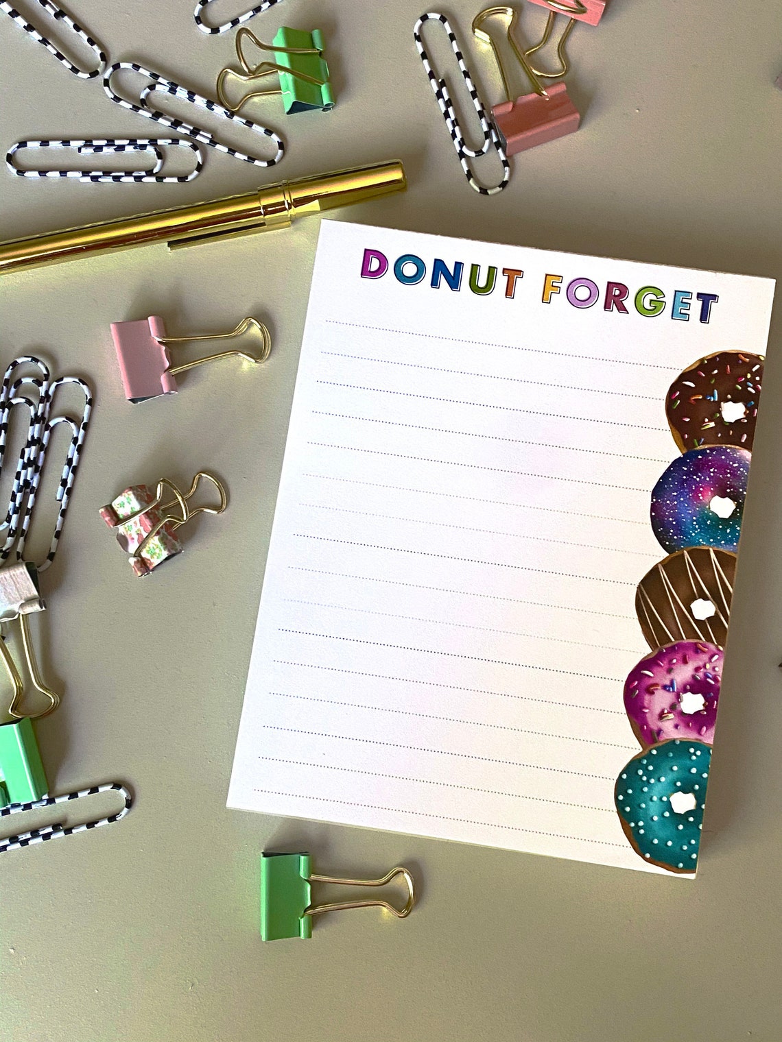 Donut Forget Reminder Notepad 100 Sheets Baker Gifts Thick - Etsy