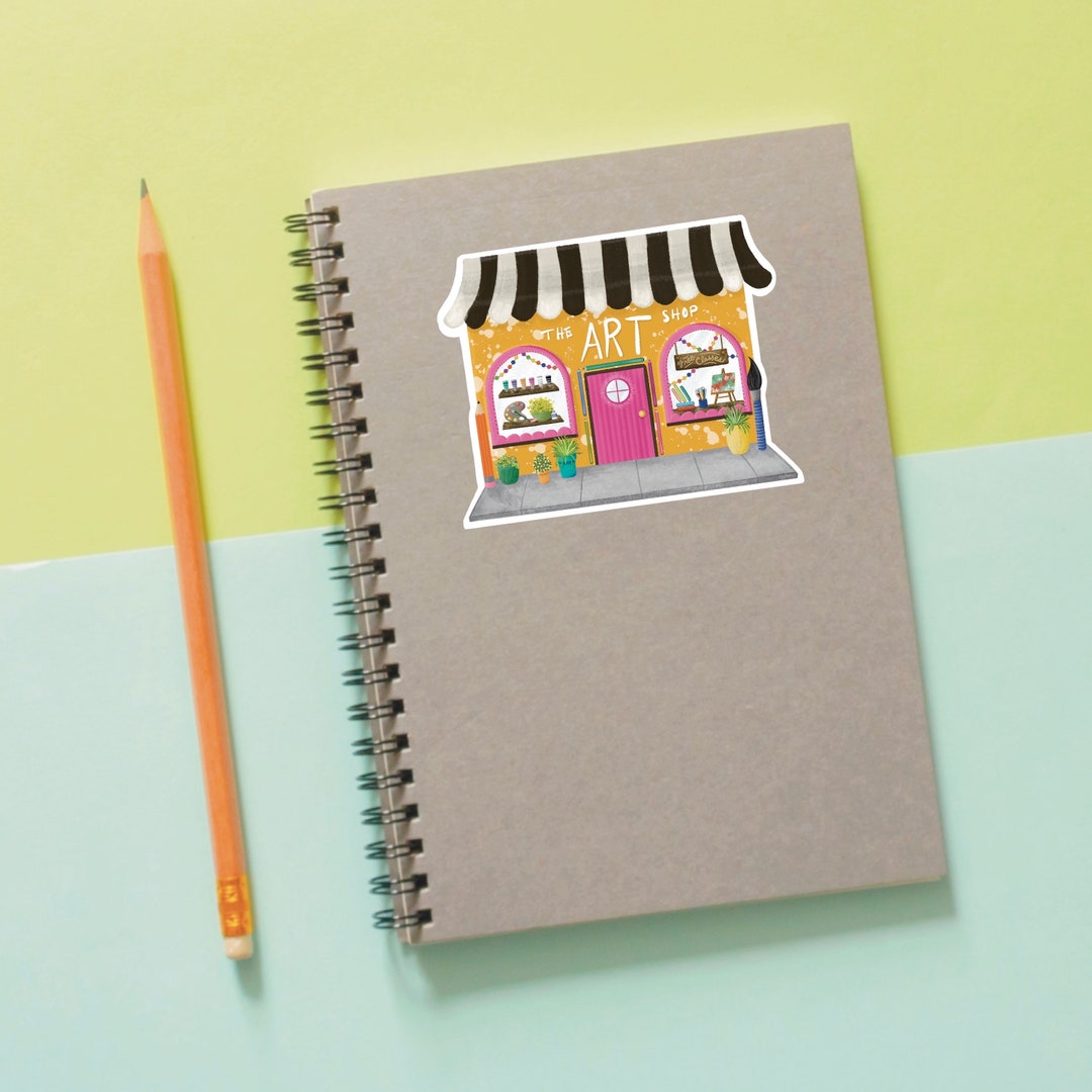 Tiny Art Shop Sticker, Sticker for Artist, Art Student Gift, Hobby ...
