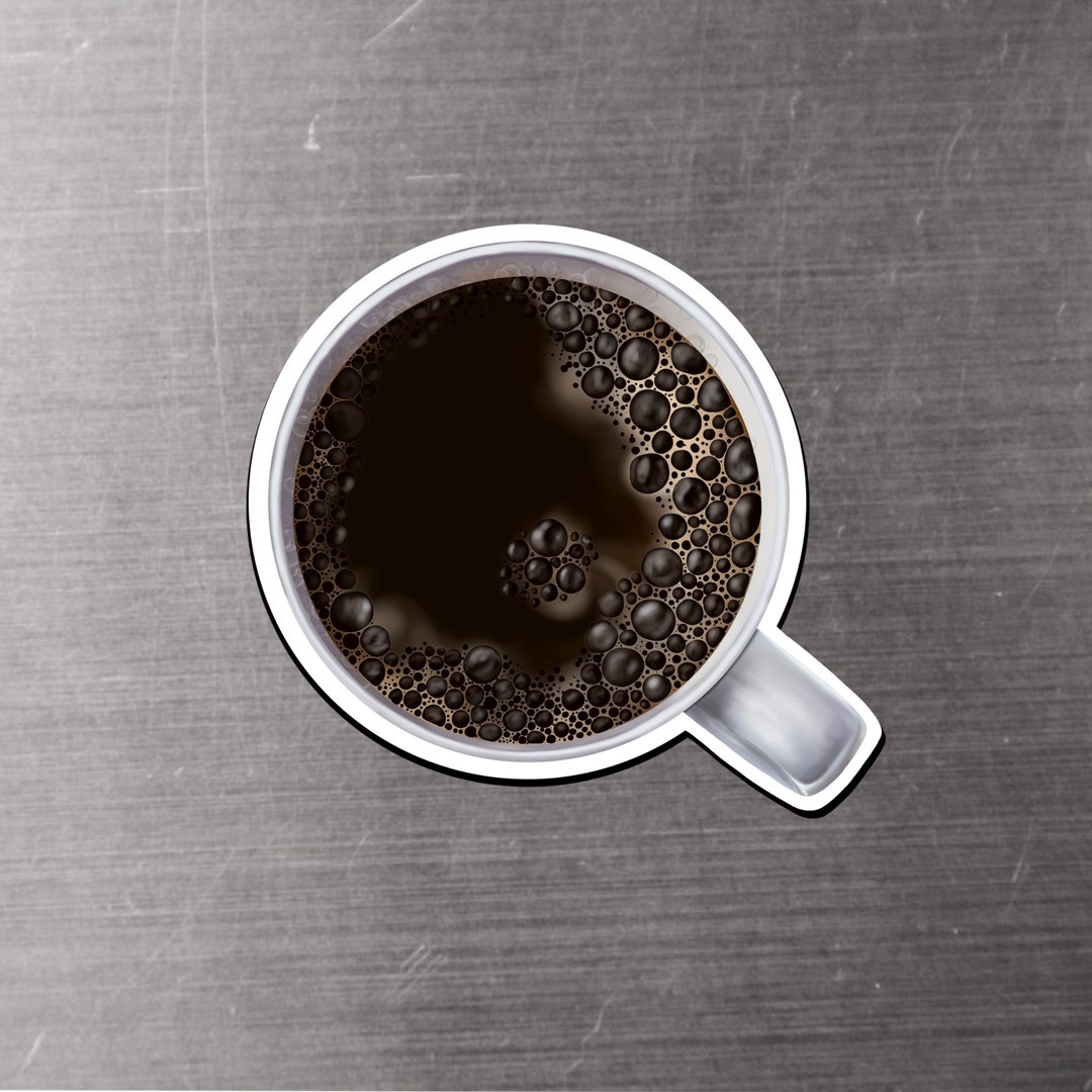 Coffee Cup Magnet 3 Vinyl Magnet Fridge Magnet Car Magnet Locker Magnet ...