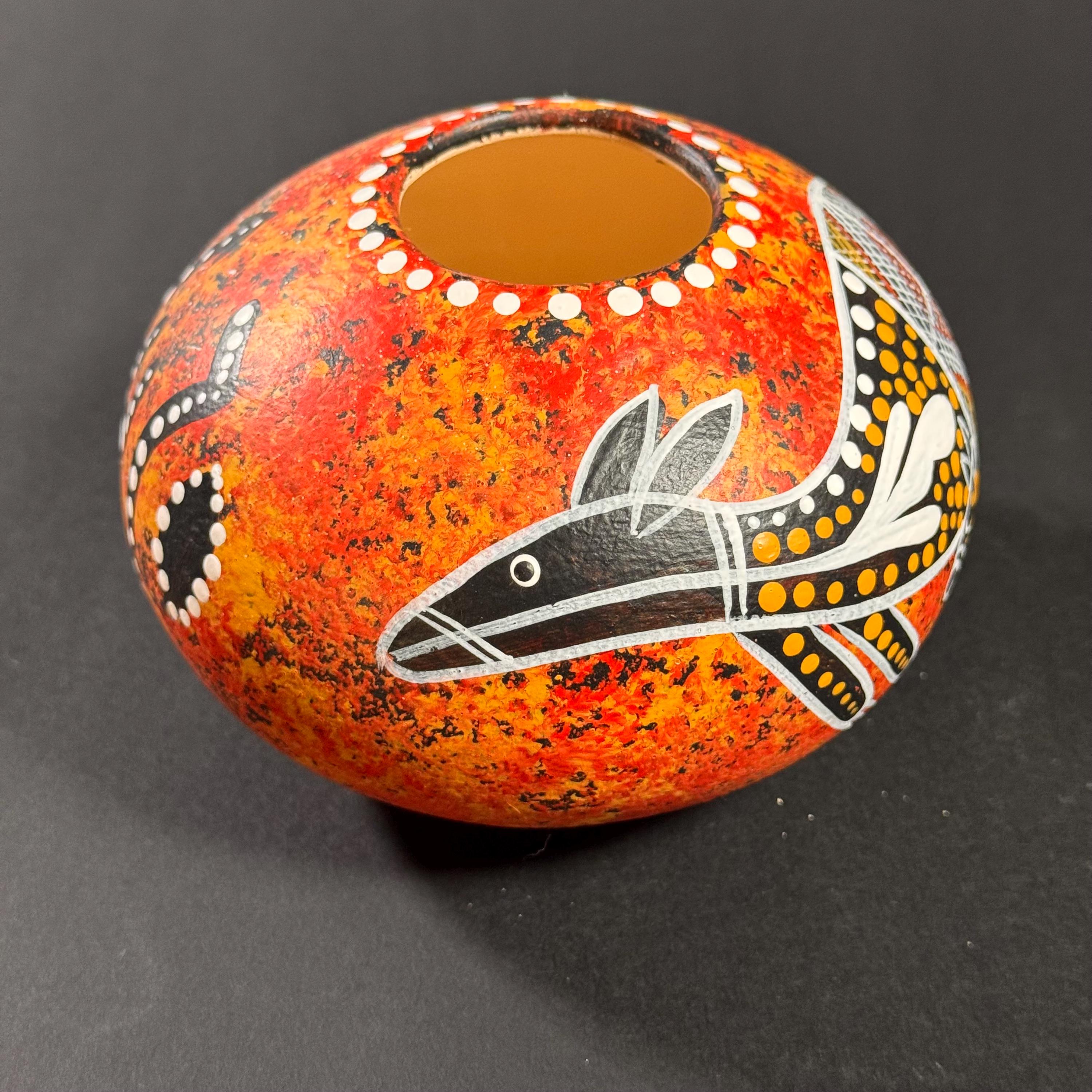Hand-painted Aboriginal Art-inspired Pottery by Australian Dreamtime ...