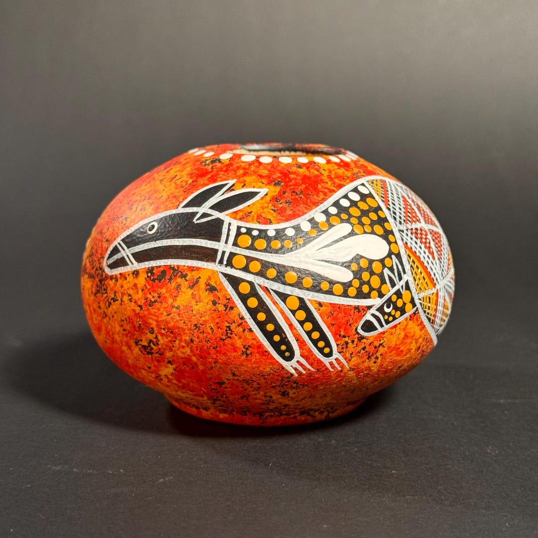 Hand-painted Aboriginal Art-inspired Pottery by Australian Dreamtime ...