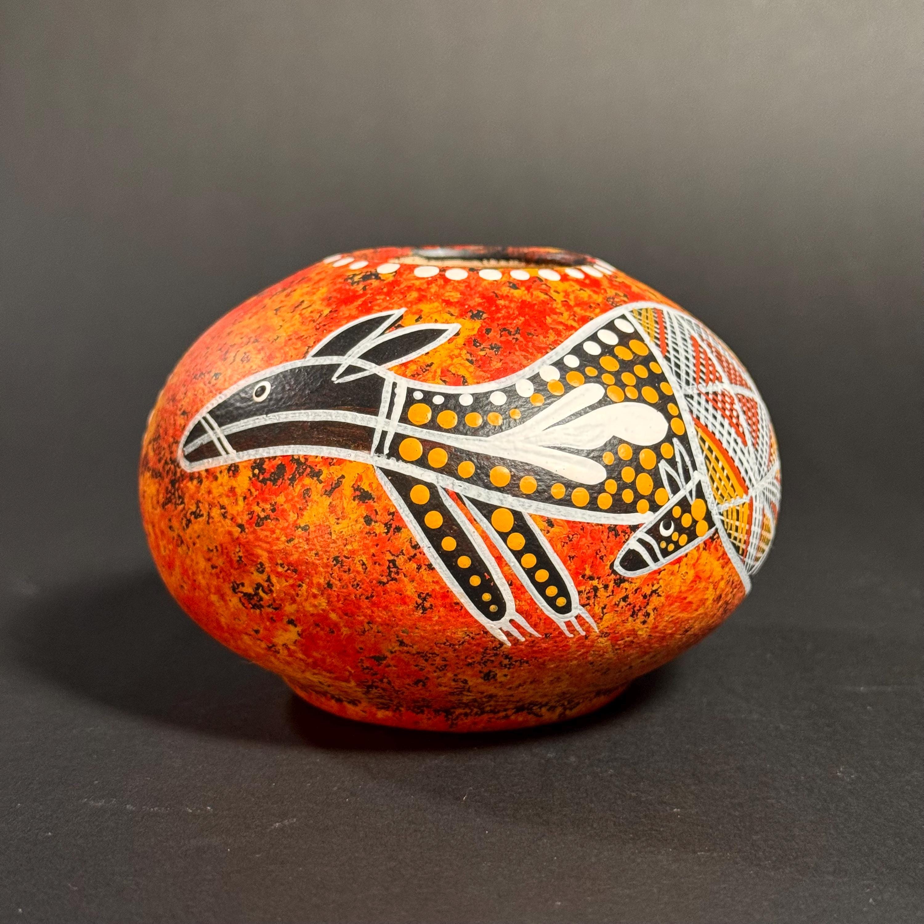 Hand-painted Aboriginal Art-inspired Pottery by Australian Dreamtime ...