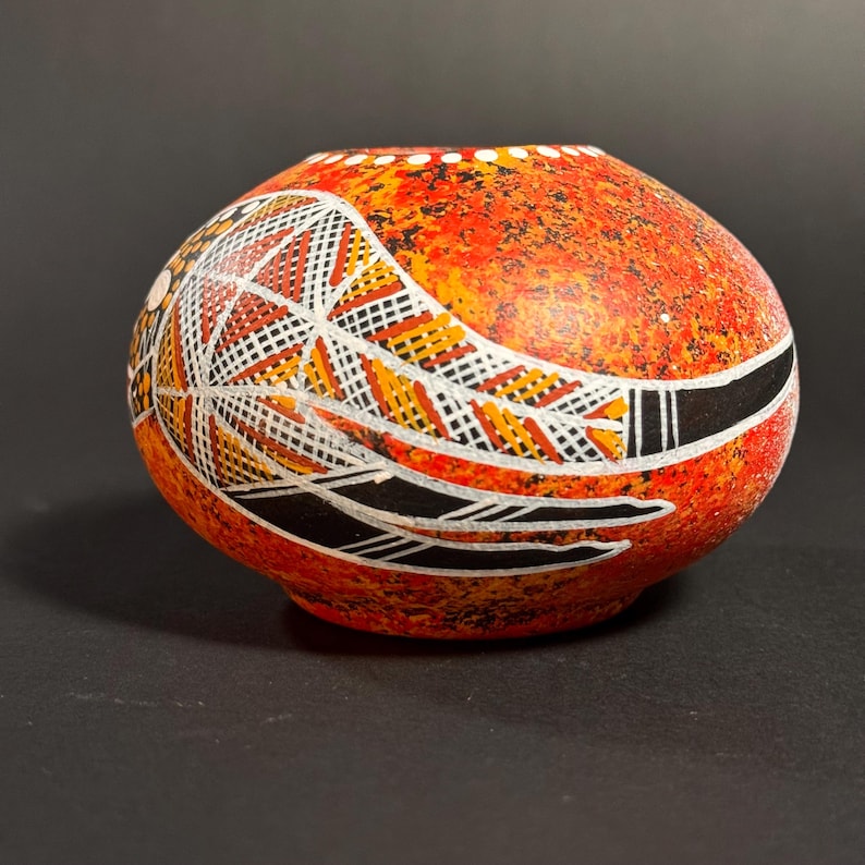 Hand-painted Aboriginal Art-inspired Pottery by Australian Dreamtime ...
