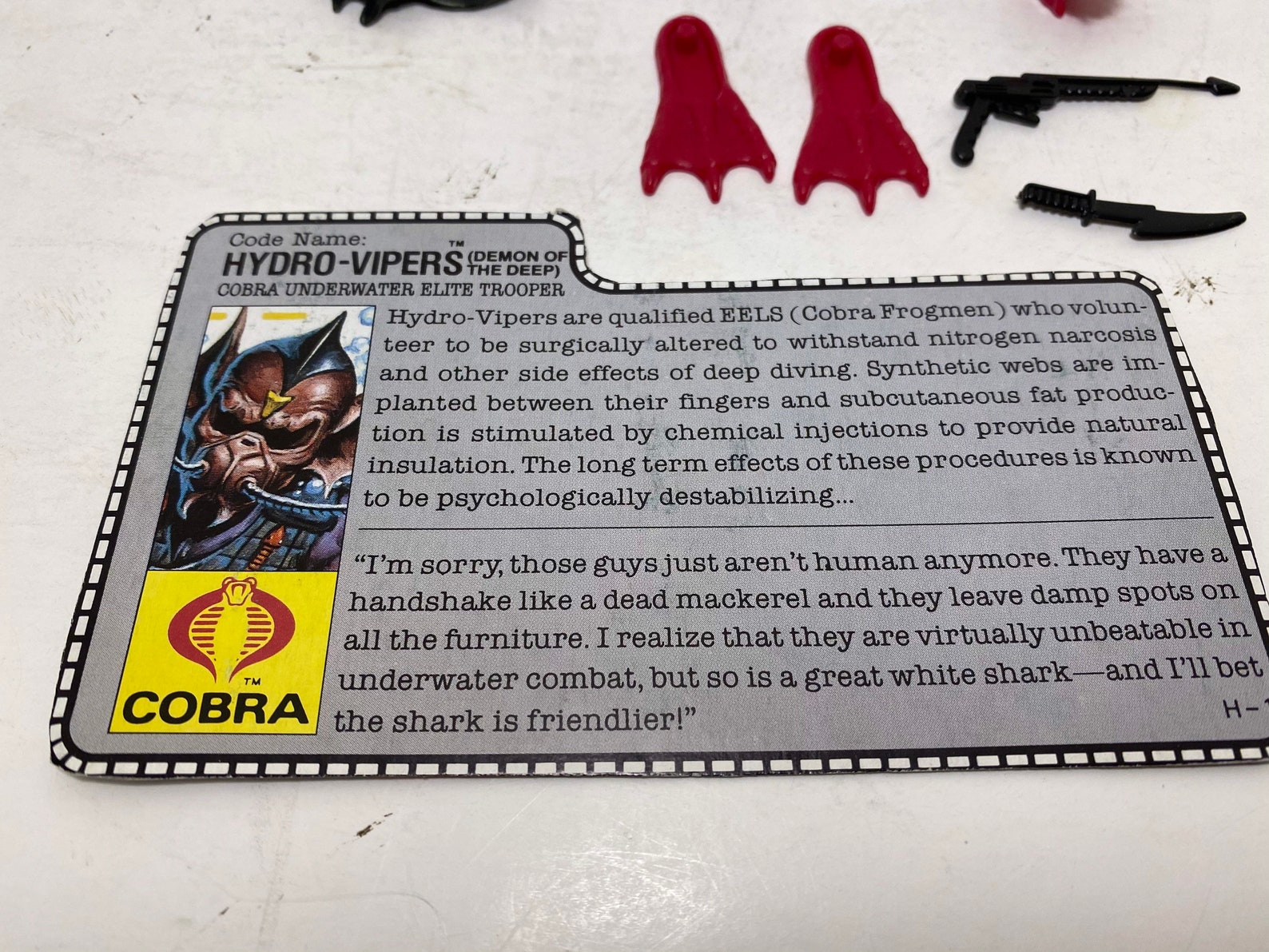 Original Vintage 1988 G.I. Joe Cobra Hydro Viper Action Figure - Etsy