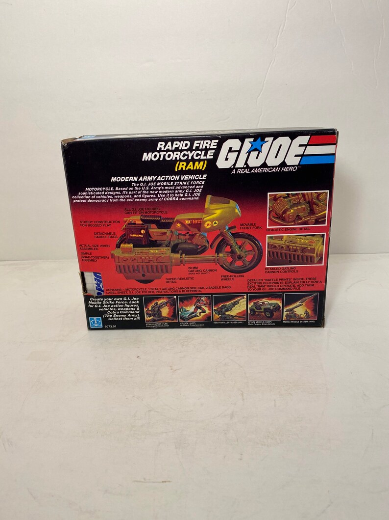 1982 GI Joe RAM Motorcycle With Box - Etsy