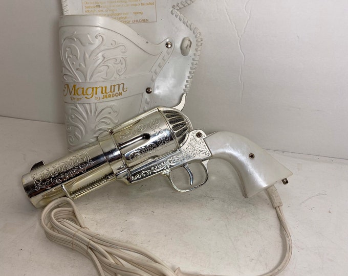 Original 1981 357 Magnum Revolver Hairdryer by Jerdon - Etsy
