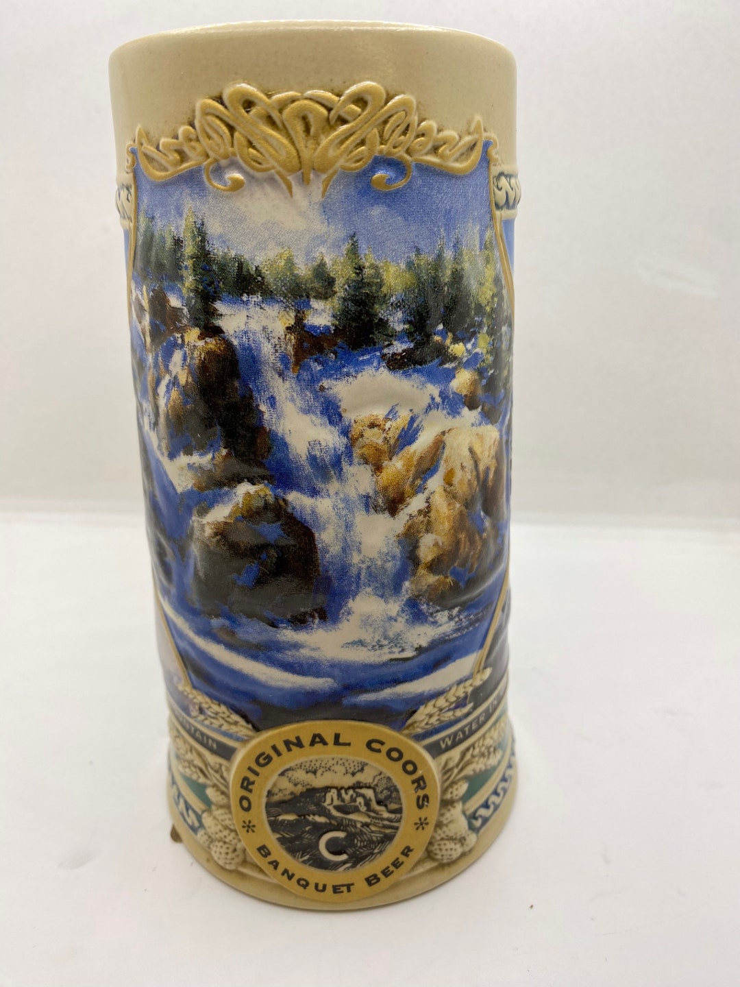1995 Coors Waterfall Heritage Series Beer Stein - Etsy