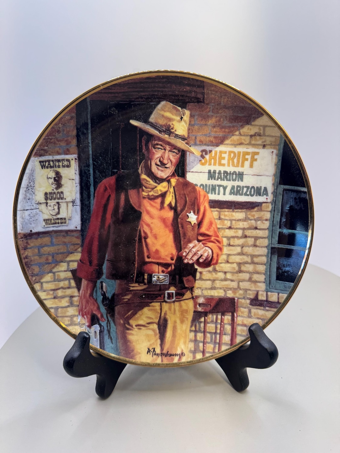 John Wayne Collector Plate - Etsy
