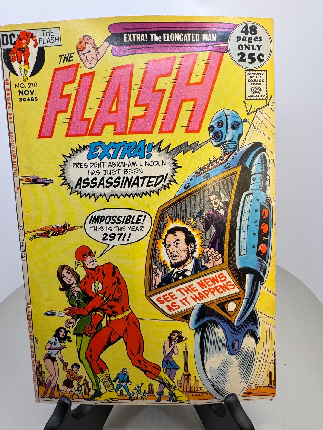 Vintage 1971 the Flash Comic Book Number 210 - Etsy