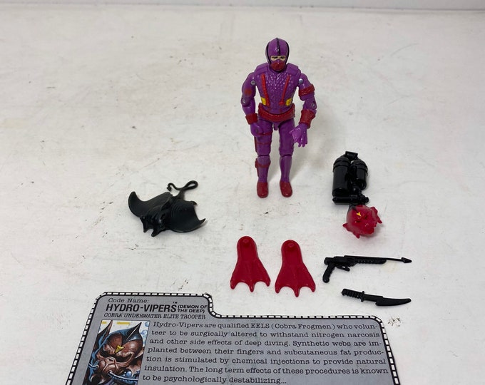 Original Vintage 1988 G.I. Joe Cobra Hydro Viper Action Figure - Etsy