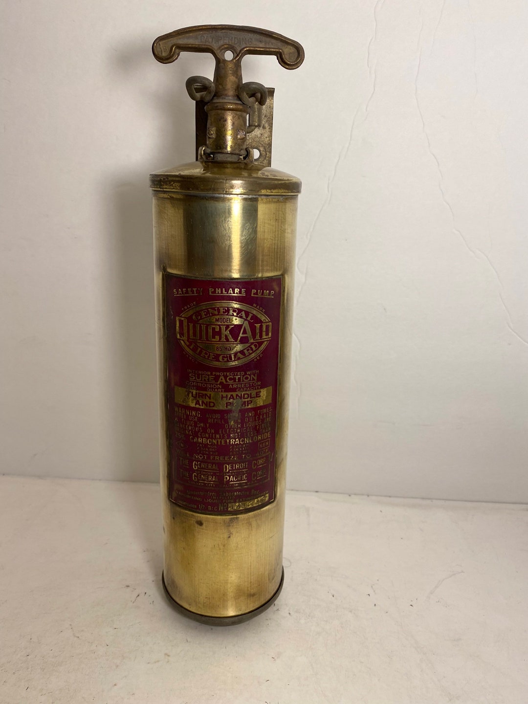 Vintage Brass General Quick Aid Fire Extinguisher - Etsy