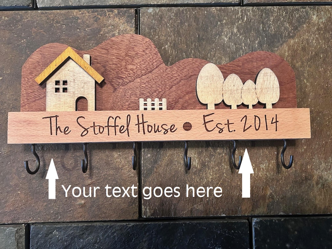 Personalized Name Key Holder, Wedding Gift, Housewarming Gift, Key ...