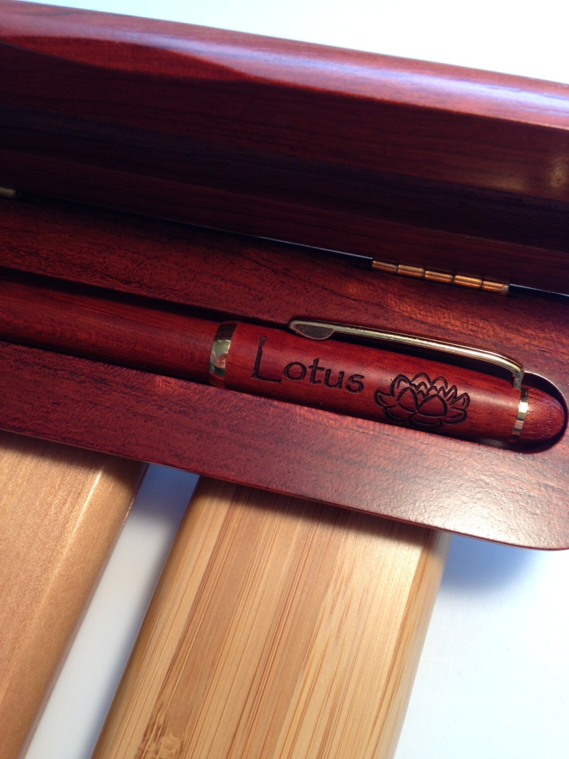 Single Pen Office Set. Your Choice of a bamboo Maple or | Etsy