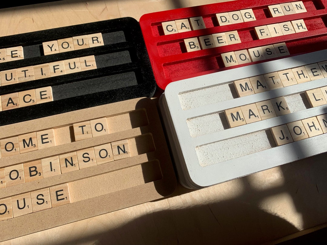 Fun Scrabble Style Message Board With 100 Letters and Stand Included - Etsy