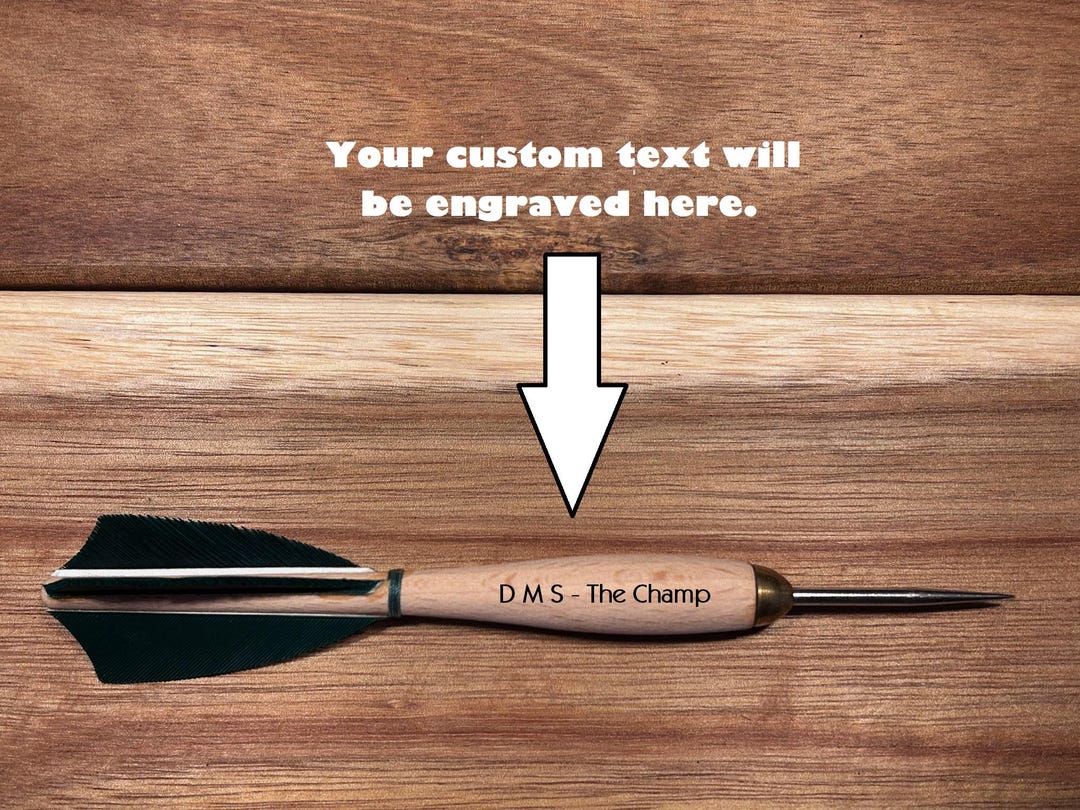 3 Custom Wood Darts | Personalized Dart Gift Set of 3 - Etsy