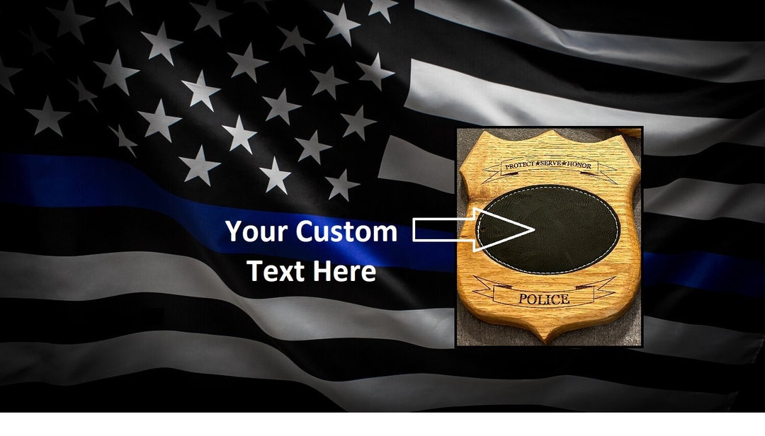 Police Service Award - Custom Plaque - Personalized to Your ...