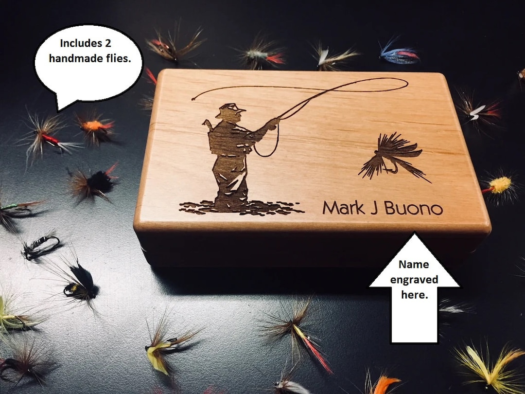 Custom Fly Fishing Box - Includes 2 Free Flies! - Etsy