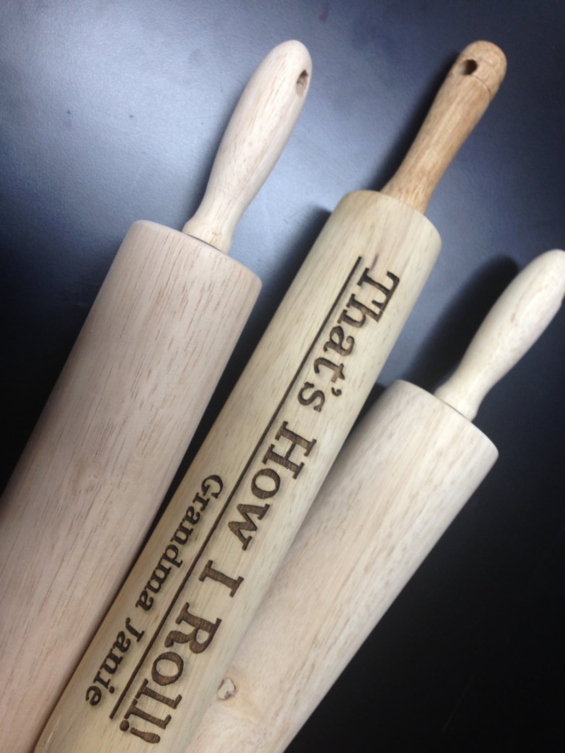 Personalized Rolling Pin - Engraved With Your Name or Message - Etsy