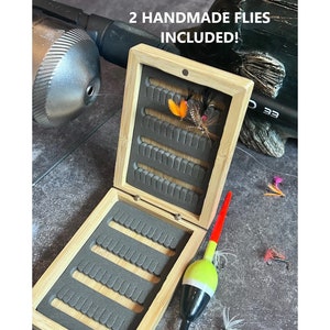 Custom Fly Fishing Box - Includes 2 Free Flies! - Etsy