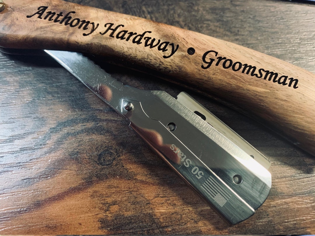 Personalized Straight Razor Engraved Men's Gift Custom Razor - Etsy
