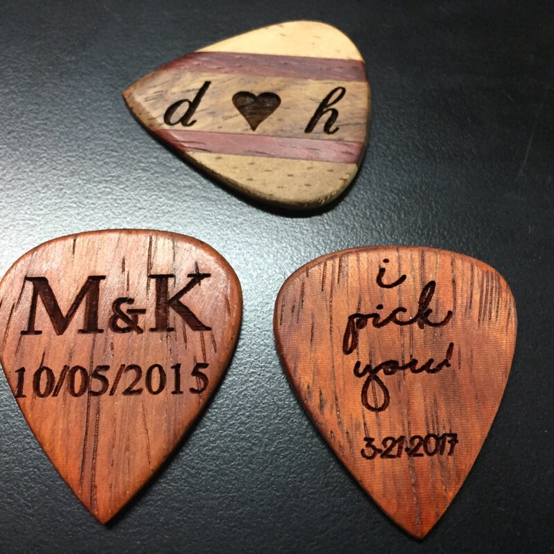 Wood Guitar Pick - Etsy