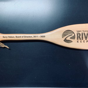 Personalized Miniature Canoe Paddle - Custom Design - Camping or Hiking ...