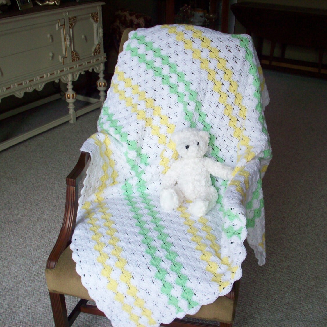 Baby Blanket Crochet Crib Blanket Baby Afghan Baby Shower | Etsy