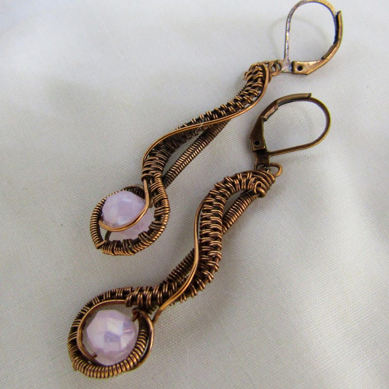 Wire Wrap Earrings - Etsy
