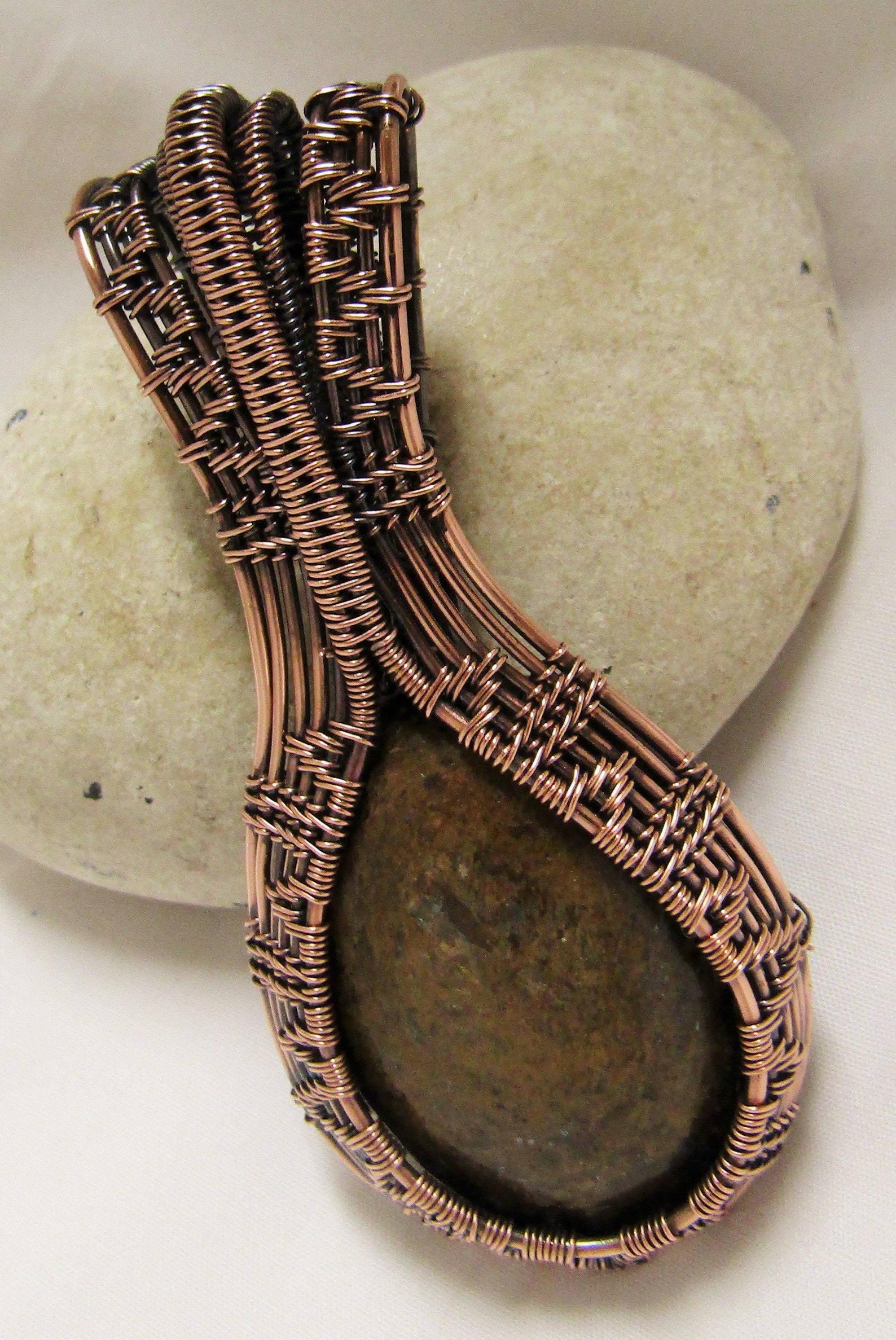 Bornite in Copper Pendant, Wire Wrapped Pendant, Wire Wrapped Jewelry ...