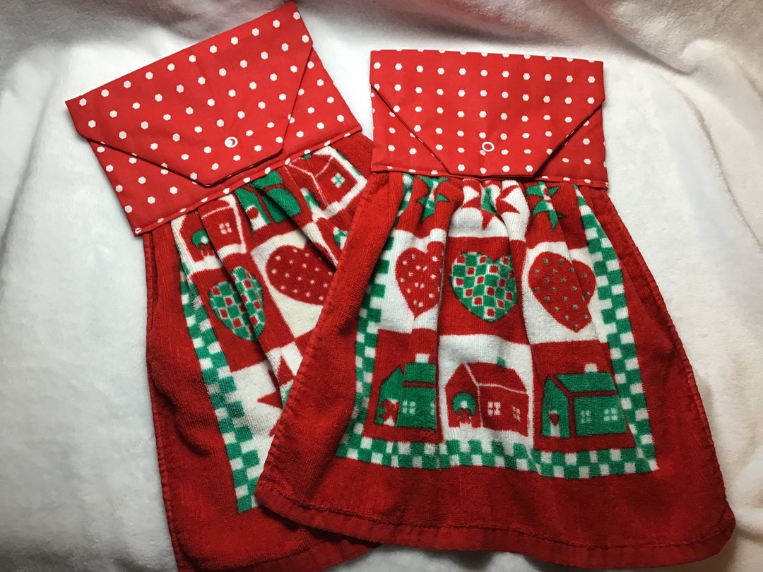 Hanging Kitchen Towels Set of 2 With Snaps - Etsy