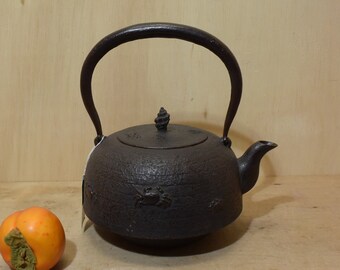 Large Vintage Japanese Cast Irontea Kettle Nambu Tetsubin | Etsy