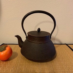 Large Vintage Japanese Cast Irontea Kettle Nambu Tetsubin Brown Hobnail Design - Etsy