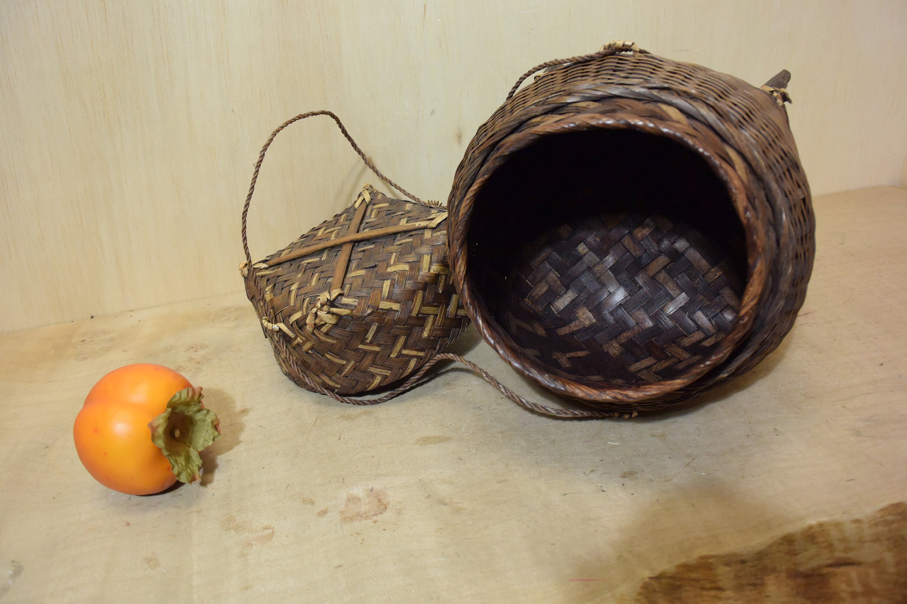 Vintage Southeast Asian Bamboo Rice Basket Laos Cambodia | Etsy